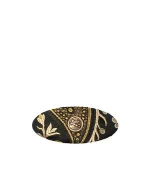 Etro Oval Hair Clip - Black
