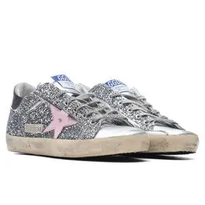 GOLDEN GOOSE Superstar Glitter-embellished Sneakers
