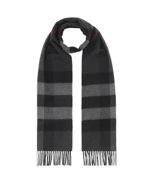 Burberry Check Fringed Scarf
