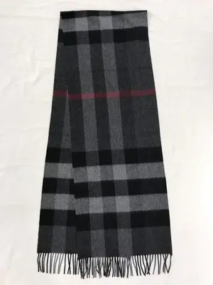 Burberry Check Fringed Scarf