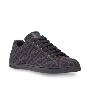 Fendi Grey, Tech Fabric Low-top