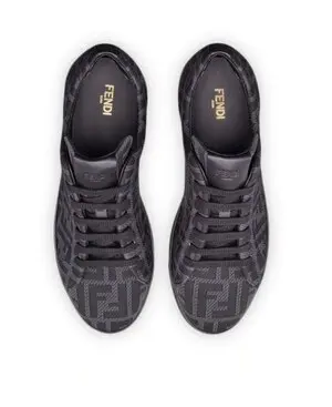 Fendi Grey, Tech Fabric Low-top