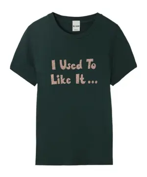RE/DONE I Used To Like It... But Now I Love It!" Slogan Print Recycled Cotton-jersey T-shirt