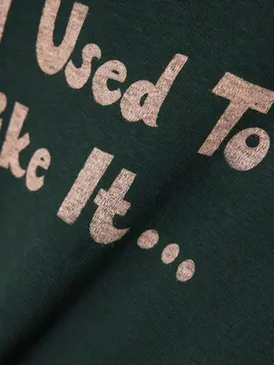 RE/DONE I Used To Like It... But Now I Love It!" Slogan Print Recycled Cotton-jersey T-shirt