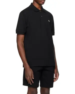 Lacoste Embroidered Logo Polo Shirt - Black
