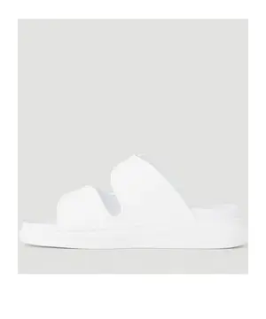 Alexander McQueen Logo Buckle Detail Flat Sandals