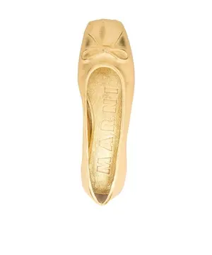 Marni Bow-detail Ballet Flats