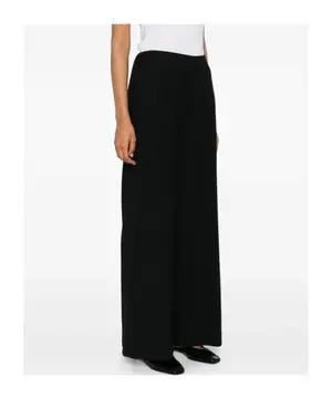 Harris Wharf London Wool Wide Leg Trousers