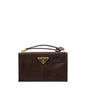 Prada Triangle-logo Zipped Cardholder