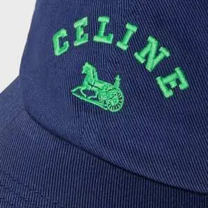 Celine Richelieu Cap In Light Cotton Twill