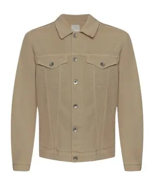 Eleventy Long-sleeved Denim Jacket - Nude