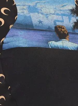 MARINE SERRE Graphic Print Crewneck T-shirt