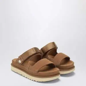 UGG Goldenstar Glide Suede Sandals - Brown