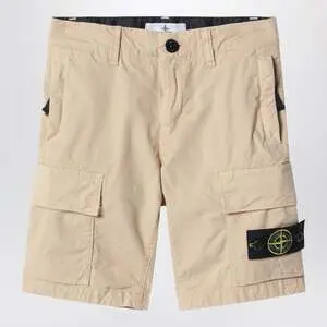 Stone Island Cargo Shorts With Compass Logo Patch
