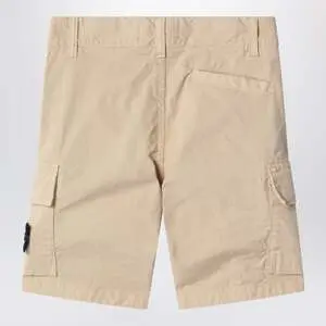 Stone Island Cargo Shorts With Compass Logo Patch