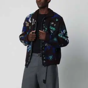 Sacai Jacquard Wool-blend Jacket - Multicolor