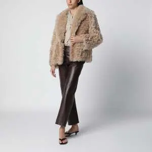 BLANCHA Short Shearling Fur Jacket