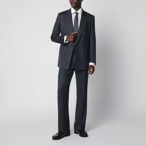 TOM FORD Navy Double-breasted Wool Suit