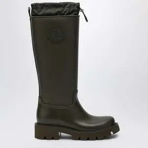 Moncler Kickstream High Waterproof Rain Boots In Pvc - Green