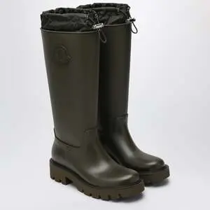 Moncler Kickstream High Waterproof Rain Boots - Green