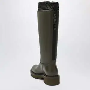 Moncler Kickstream High Waterproof Rain Boots - Green