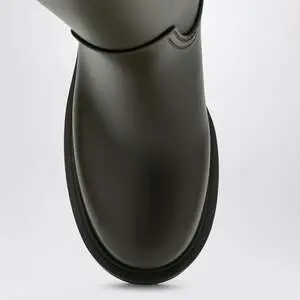Moncler Kickstream High Waterproof Rain Boots - Green