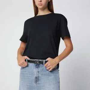 Balenciaga Slim Bb Belt In Calfskin Leather