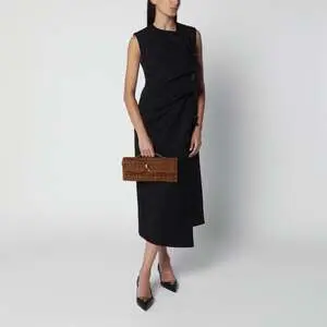 Bottega Veneta Andiamo Clutch With Suede Handle