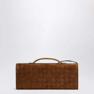 Bottega Veneta Andiamo Clutch With Suede Handle