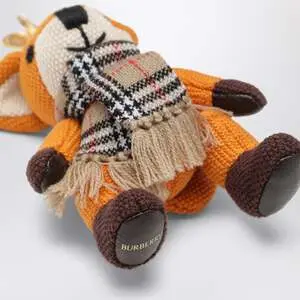 Burberry Fox Charm In Knitted Cotton
