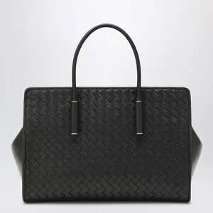 Bottega Veneta Small Barbara Tote Bag In Woven Leather - Brown