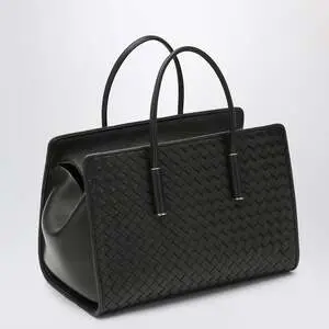 Bottega Veneta Small Barbara Tote Bag In Woven Leather - Brown