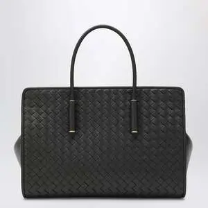 Bottega Veneta Small Barbara Tote Bag In Woven Leather - Brown