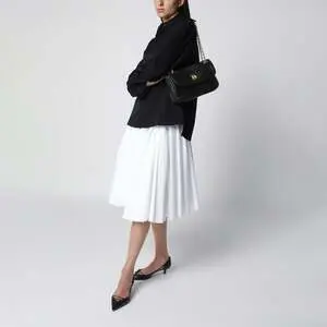 Bottega Veneta Intrecciato Madison Shoulder Bag - Black