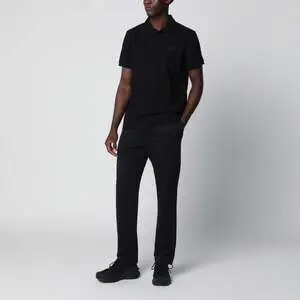 Moncler Cotton Piqué Polo Shirt With Logo Patch