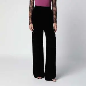 Valentino Garavani Viscose-blend Trousers - Black