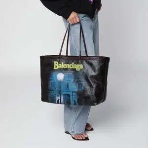 Balenciaga Select Large Tote In Coated Canvas