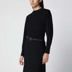 ANINE BING Viscose-blend Knit Sweater - Black