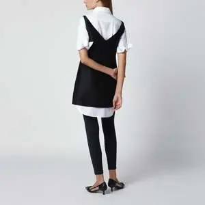 Balenciaga Hybrid Wool & Silk Dress - Black
