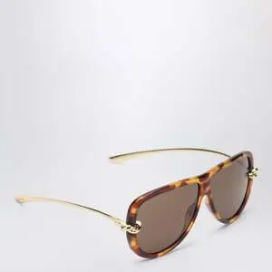Bottega Veneta Knot Aviator Sunglasses - Brown