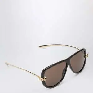 Bottega Veneta Knot Aviator Sunglasses - Metal