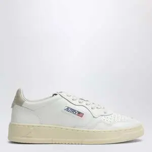 AUTRY Medalist Low Sneakers In Leather/feather Gray - White