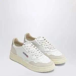 AUTRY Medalist Leather And Suede Low Top Sneakers - White