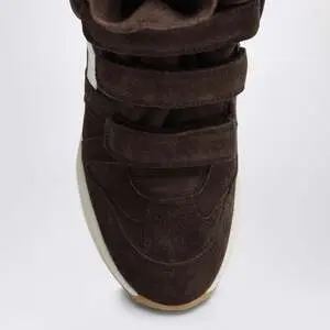 Isabel Marant Étoile Suede Balskee Wedge Sneakers - Brown