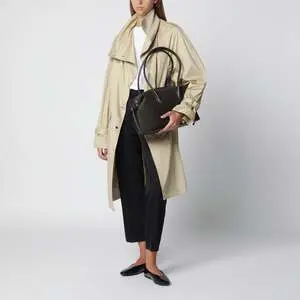 Yuzefi Brioche Duffle Bag In Suede - Brown