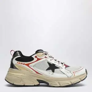 GOLDEN GOOSE Lightstar Sneakers In /grey/red - White