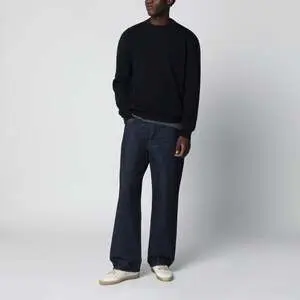 GOLDEN GOOSE Distressed Cotton-blend Crewneck Sweater