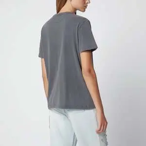 GOLDEN GOOSE Embellished Cotton T-shirt - Grey