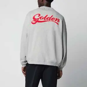 GOLDEN GOOSE Journey Crewneck Cotton Sweatshirt