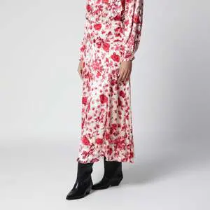 Isabel Marant Étoile Hilza Skirt In Printed Silk Dévoré Georgette